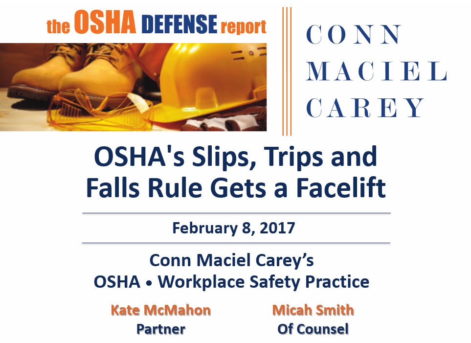 OSHA’s Slips, Trips and Falls Rule Gets a Facelift [Webinar Recording ...