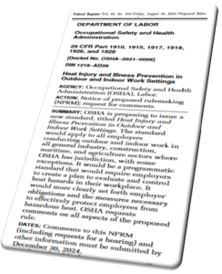 Fed OSHA’s Heat Illness Prevention Proposed Rule Officially Published ...